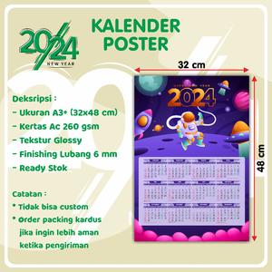 Jual Kalender poster ANAK Kalender dinding aesthetic 2024 - Jakarta ...