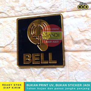 Jual PAPAN BEL / BELL SIGN AKRILIK / ACRYLIC SIGN PENUNJUK BEL RUMAH ...