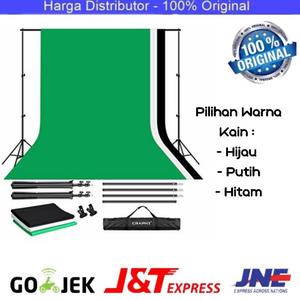 Jual Paket background foto studio 2m x 3m Kain green screen video ...