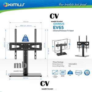Jual Bracket Stand Tv Table Meja 32 40 43 45 49 50 55Inch Universal ...