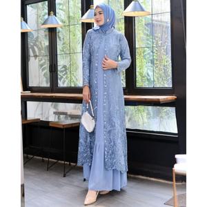 Jual Pakaian Wanita Dress Gamis Jubah Payet TIle Busana Muslim Premium ...
