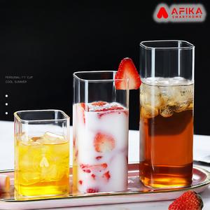 Promo Gelas Kaca Kotak Juice Aesthetic Square Cocktail Borosilicate Glass TP - 250ml - Jakarta ...