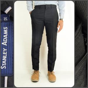 Jual [COD] Celana Pria Formal STANLEY ADAMS Hitam Slim Fit | PR-01 ...