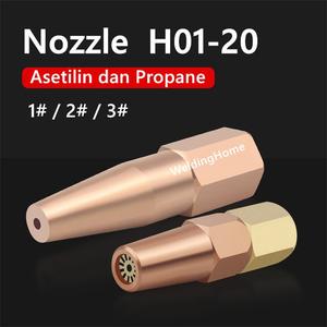 Jual Nozzle H01-20 Gas Cutting Machine Acetylene Propana No.1 No.2 No.3 ...