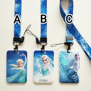 Jual C X2 Elsa Frozen Id Card Holder Lanyard 1 Disney Name Tag ...