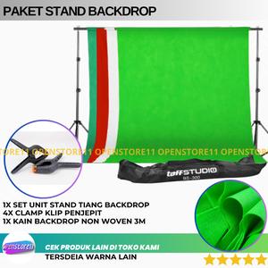 Jual Tiang Backdrop Green Screen Stand Tripod Background Foto Studio ...