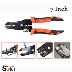 Jual Tang Potong Kawat Listrik Multifungsi Wire Cutter 7 inch - Oren ...
