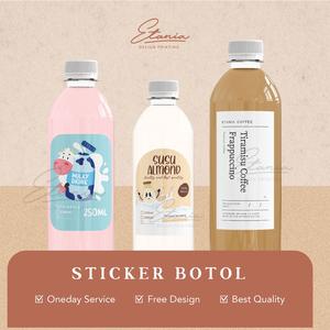 Jual Label botol minuman / Sticker botol kopi / sticker kemasan botol ...