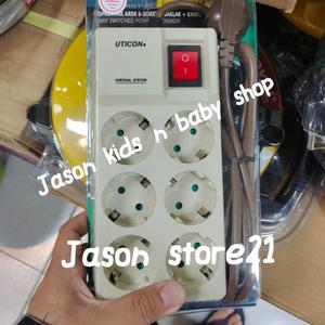 Jual Stop kontak Uticon 6 lubang kabel 1.5 m/Saklar Uticon 6 lubang 1.5 ...