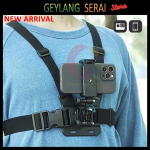 Jual Chest Strap Belt Body Harness Phone Clip Mount for Insta360 Gopro ...