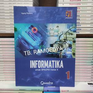 Jual Buku Informatika SMA/MA kelas X Kurikulum Merdeka Quadra - Jakarta ...