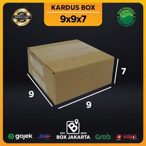 Jual KARDUS BOX uk 9x9x7 CM Kotak Packaging Corrugated SHEET POLOS ...