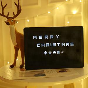 Promo LED Message Light Box A4 Lampu Memo Board Alphabet DIY Sign Board ...