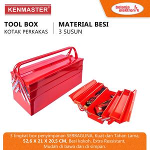 Jual KENMASTER Tool Box Xander Besi 3 Susun Besar Kotak Perkakas ...