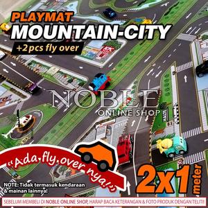 Jual MOUNTAIN CITY 2x1 METER PLAYMAT NEO ROAD MAP MOBIL CAR DENAH PETA ...