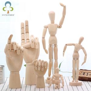 Jual Patung Tangan Kayu Dapat Diputar Bersama Model Tangan Menggambar ...