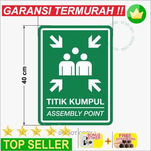 Jual Rambu Sign K3 Titik Kumpul 30 X 40 Cm Plat Alumunium Keren ...