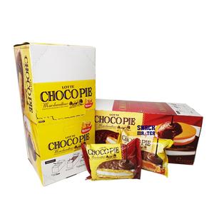 Jual Lotte Chocopie Marshmallow BOX - Netto 28gr x 12 pcs - Chocolate ...