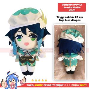 Jual Boneka Anime Karakter Genshin Impact Venti Plushie Doll - Kota ...