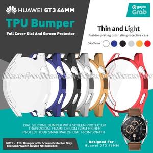 Jual Rubber Case Soft Bumper for Huawei Watch GT3 46mm Cover Screen ...