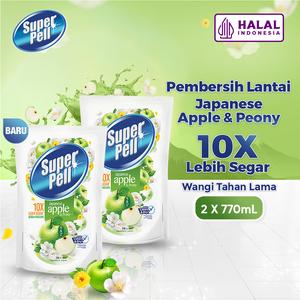 Promo Super Pell Pembersih Lantai Fresh Apple 770Ml Twin Pack - Kota ...