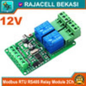 Jual Modbus Rtu Rs485 Relay Module 5V 12V 1 2 4 8 Channel Ttl ...