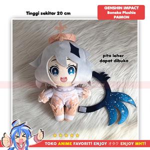 Jual Boneka Anime Karakter Genshin Impact Paimon Plushie Doll - Kota ...