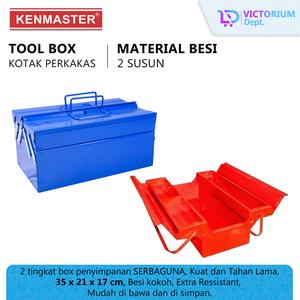 Jual KENMASTER Tool Box Besi 2 Susun - Kotak Perkakas Penyimpan Alat ...