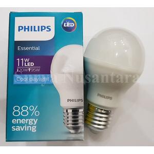 Jual LAMPU LED PHILIPS LEDBULB ESSENTIAL 11W 11 WATT HEMAT TERANG ...