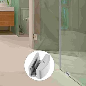 Jual CU Household Frameless Glass Door Stopper Door Track Guide Glas ...
