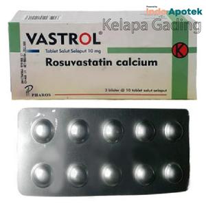 Jual VASTROL 10MG 10 TABLET/ROSUVASTATIN/MENURUNKAN KOLESTROL ...
