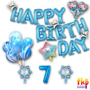 Jual Paket Happy Birthday Frozen Balon Huruf HBD Biru / - Jakarta Utara ...
