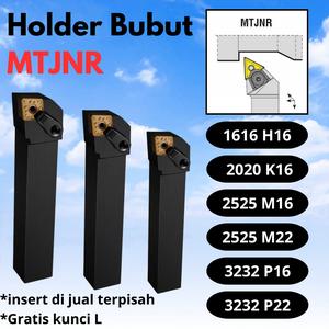 Promo Holder Bubut MTJNR 1616 2020 2525 3232 Stang Pahat Bubut Insert TNMG - MTJNR 2020 K16 ...