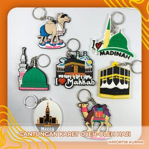 Jual GANTUNGAN KUNCI KARET OLEH OLEH HAJI UMROH KABAH UNTA SATUAN ...