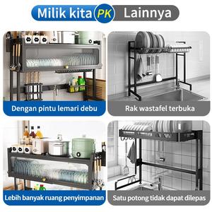 Jual Rak Piring Stafel Tertutup Rak Dapur Stainless Steel Dan Peralatan ...