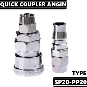 Jual Quick Coupler SP20 + PP20 Sambungan Selang Kompresor Recoil Cuk ...