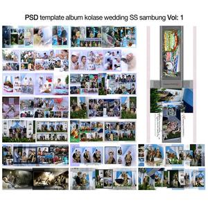 Jual DVD PSD template album kolase wedding book Vol 1 isi 15 shet - Kab ...