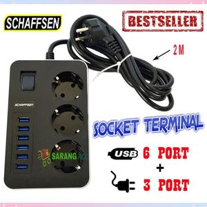 Jual TERMINAL LISTRIK PERFECTION 4 LUBANG + 3 USB 2A POWER SOCKET ...