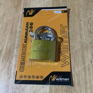 Jual Gembok besi kuning WILMER 38mm / gembok kuningan bagus murah 38mm ...