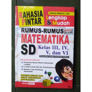 Jual :: RAHASIA PINTAR RUMUS RUMUS MATEMATIKA SD KELAS 3, 4, 5 & 6 ...