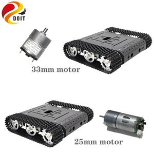 Jual Tc100 Metal Robot Tank Chassis Kit 2Wd Smart Crawler Vehicle Robo ...