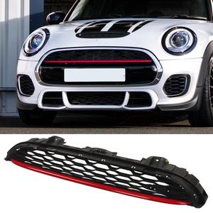 Jual JCW Front Bumper Bonnet Grille Grill Red Stripe Hood Grille ...
