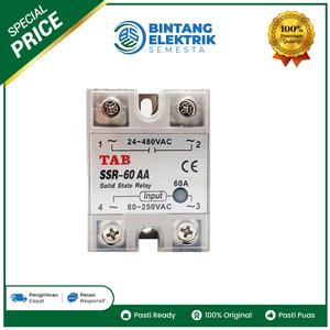 Jual Solid State Relay 1 Phase SSR-60AA - AC-AC 60 Ampere - Jakarta Pusat - Bintang Elektrik ...