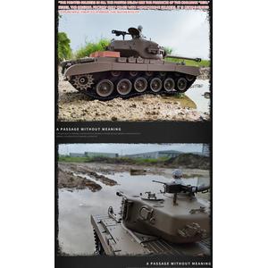 Jual Largescale 52Cm Armored Combat Vehicle M26 Remote Control Tank N ...