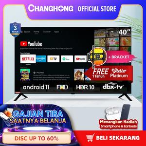 Jual SD08 CHANGHONG 40 INCH NEWEST ANDROID 11 FRAMELESS SMART TV DIGITAL 40 - Jakarta Selatan ...