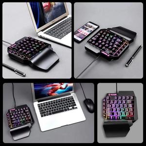 Jual Produk Single Hand Keyboard Mechanical Gaming Keyboard Metal Base ...