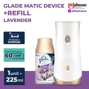Promo Glade Matic Device + Refill Pengharum Ruangan Otomatis - lavender ...