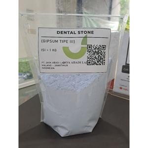 Jual dental stone biru gips gipsum tipe 3 gypsum III model gigi 1kg ...