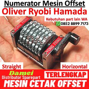 Jual Numerator Mesin Offset Oliver Sakurai Ryobi Hamada Numbering ...