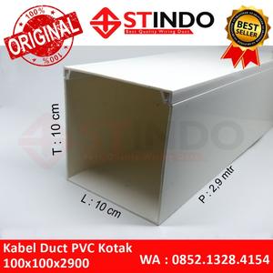 Jual Kabel Duct / Wiring Duct / Trunking 100x100 panjang 2,9mtr STINDO ...